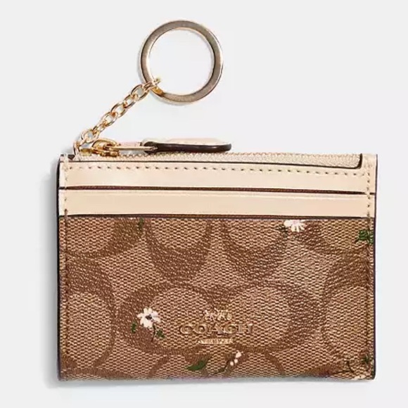 Coach | Accessories | Coach Mini Skinny Id Case In Signature Canvas ...